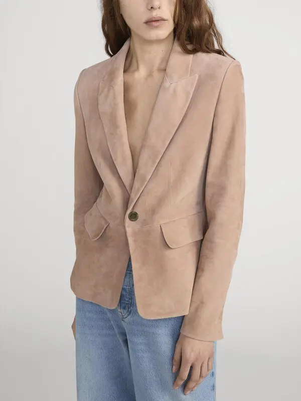 FRAME The Suede Sleek Blazer
