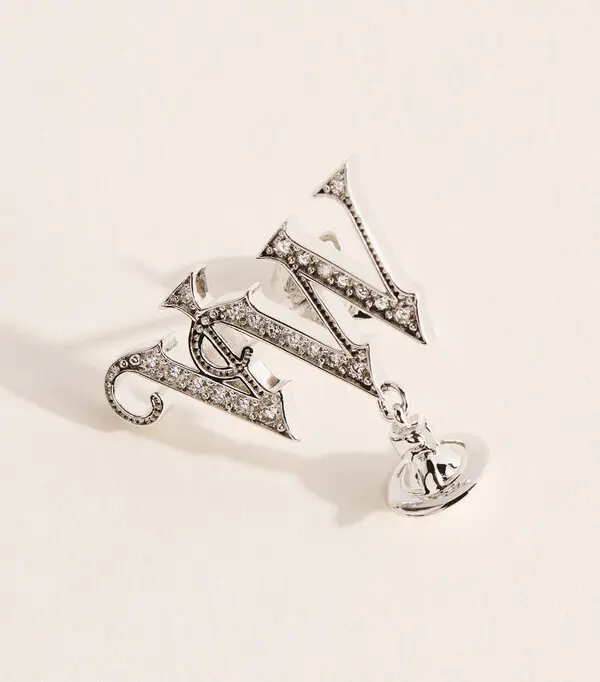 VIVIENNE WESTWOOD Crystal-embellished Vw Earrings