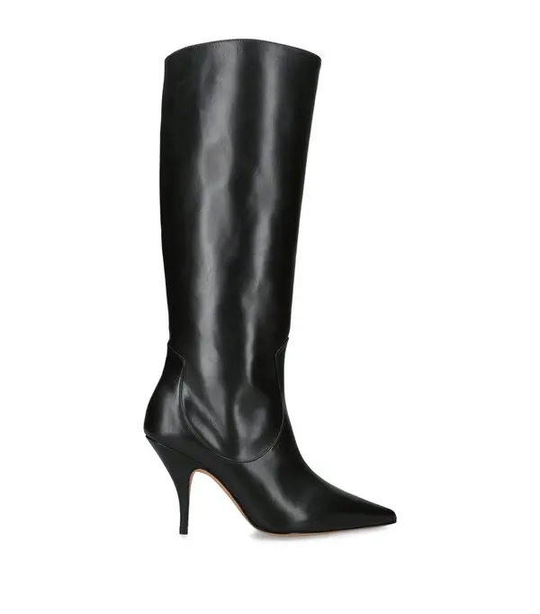 JUDE Leather Theresa Knee-high Boots 100 - Black