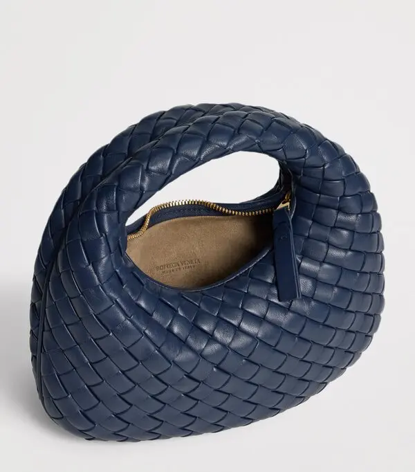 Bottega Veneta Baby Leather Veneta Shoulder Bag - Blue