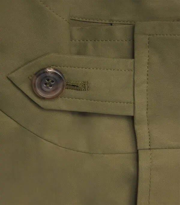 Eskandar Cotton-blend Drop-shoulder Raincoat