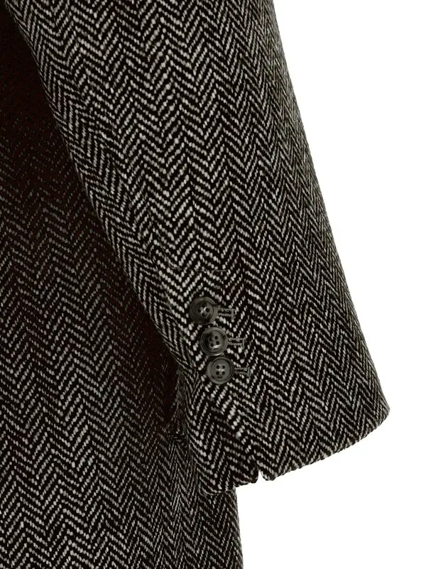 AMI Paris Double-breasted Coat - Black