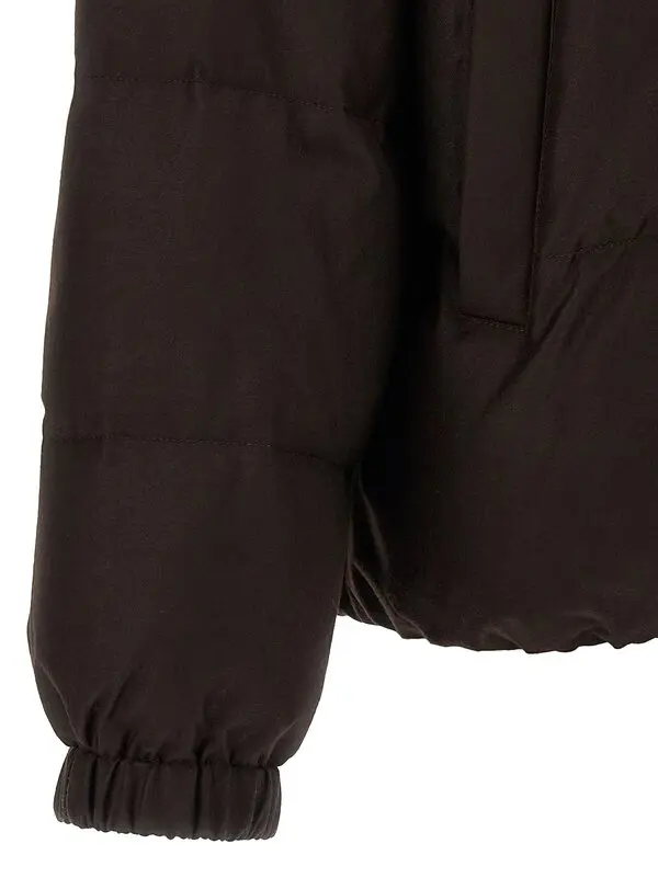 YVES SALOMON Flannel Down Jacket With Mittens