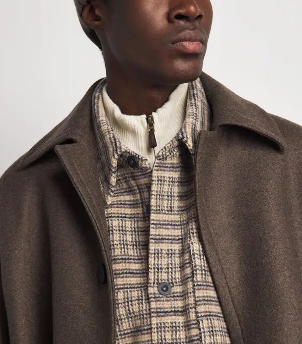 A.p.c. Wool Check Overshirt