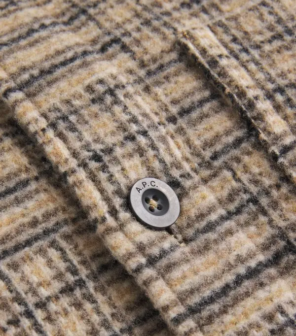 A.p.c. Wool Check Overshirt