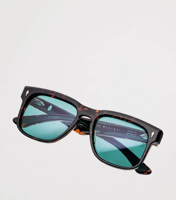 JACQUES MARIE MAGE Acetate Wesley Sunglasses - Blue
