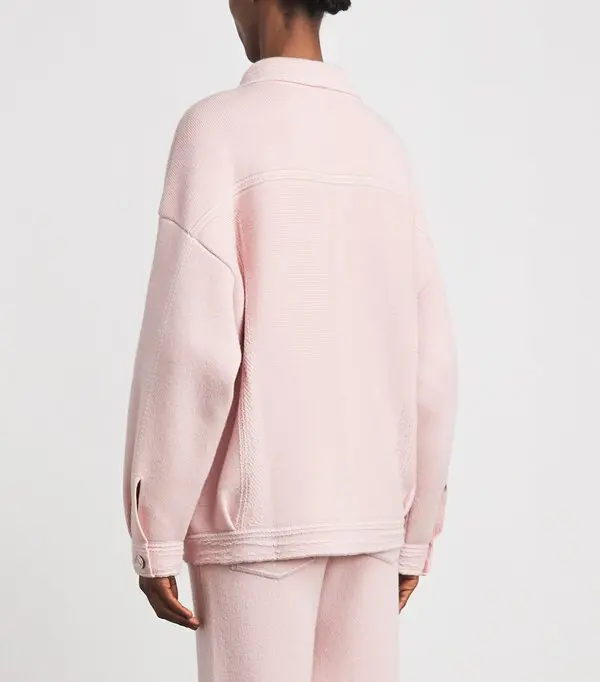 BARRIE Cashmere-cotton Oversized Jacket