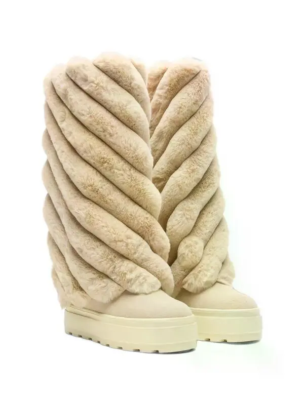 Casadei Eureka Faux-fur Boots