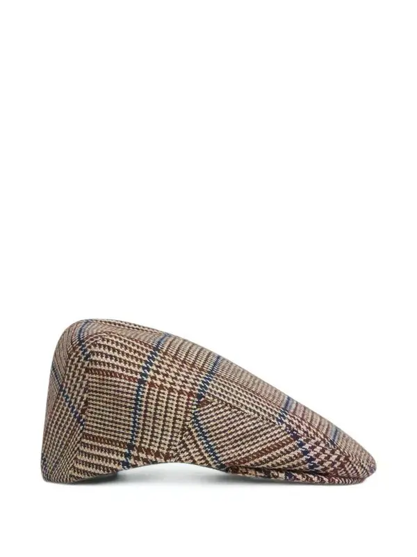 LOCK & CO. HATTERS Gill Check-pattern Flat Cap