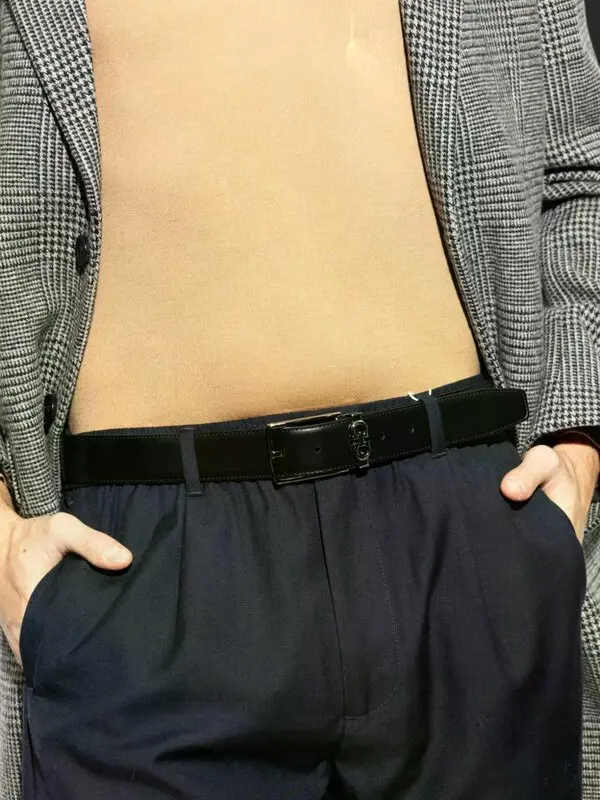 FERRAGAMO Reversible And Adjustable Gancini Belt