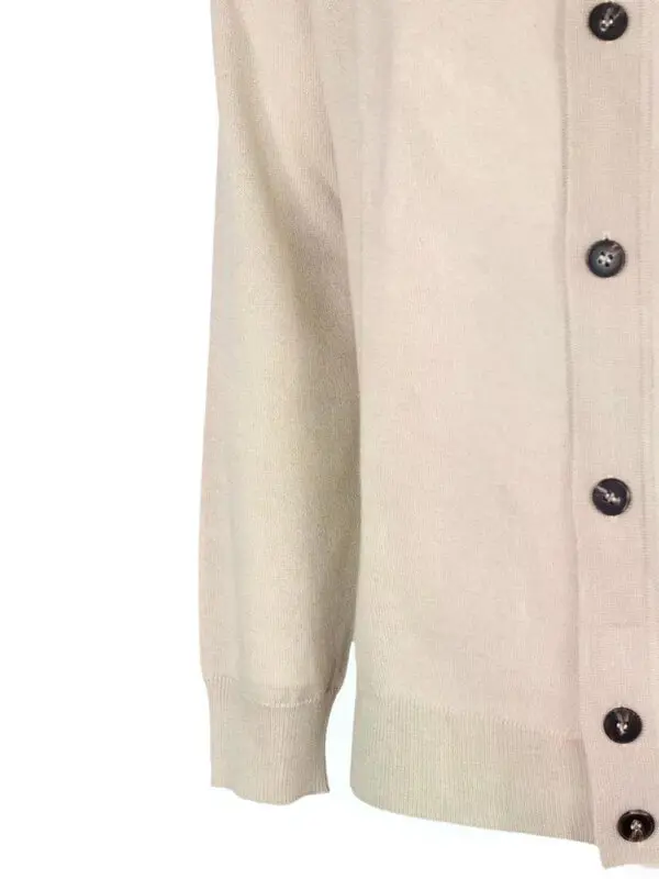 KANGRA High-neck Button-up Cardigan - Neutrals