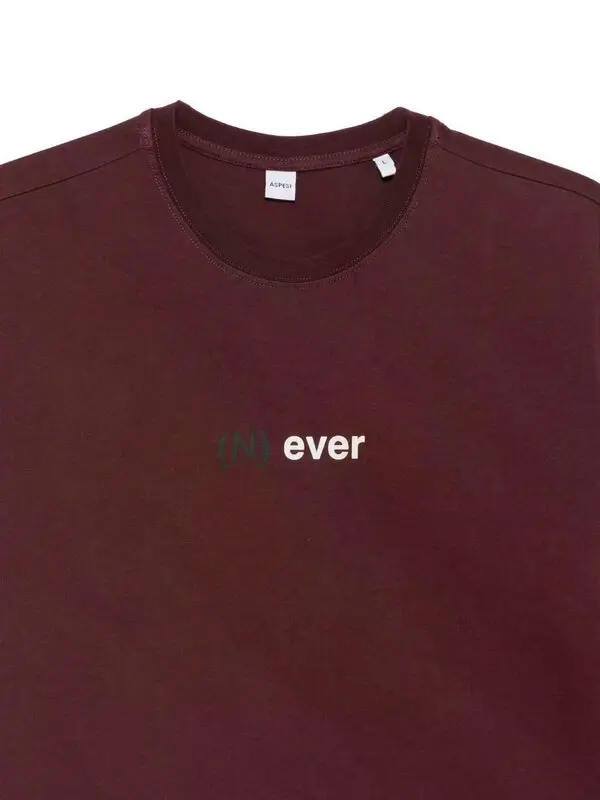 Aspesi Slogan-print T-shirt - Red