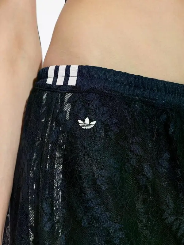 Adidas 2in1 Firebird Loose Track Pants With Lace Mini Skirt