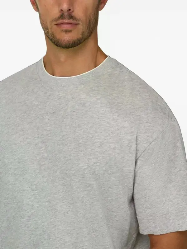 Boggi Milano T-shirt In Cotton Jersey Mélange