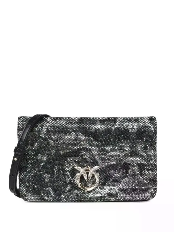 Pinko Love Birds Crystal-embellished Shoulder Bag