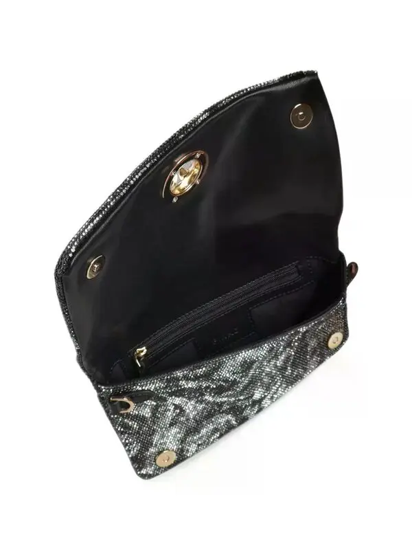 Pinko Love Birds Crystal-embellished Shoulder Bag