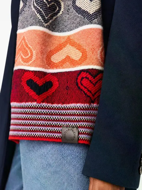 Stella McCartney Heart Fair Isle Scarf