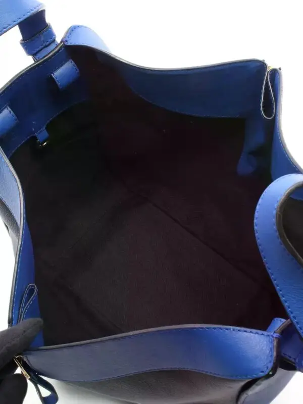 Loewe 2000s Small Hammock Leather Tote Bag - Black