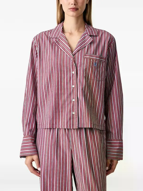 Polo Ralph Lauren Striped Logo-embroidered Pyjama Set