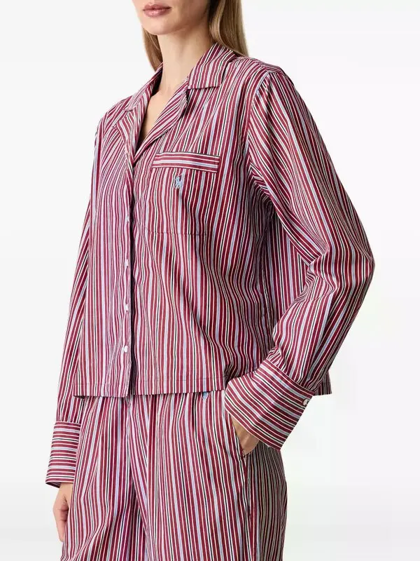 Polo Ralph Lauren Striped Logo-embroidered Pyjama Set