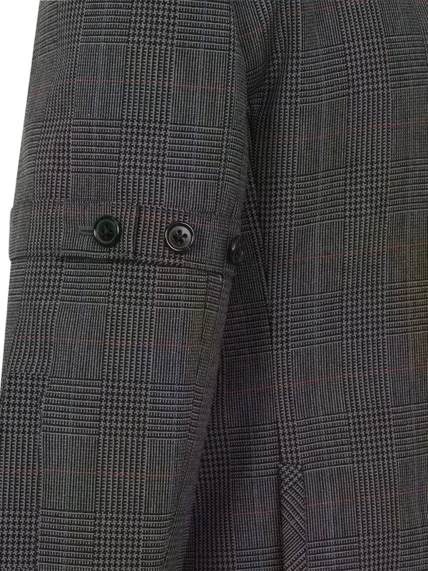 Thom Browne Check-pattern Button-up Blazer
