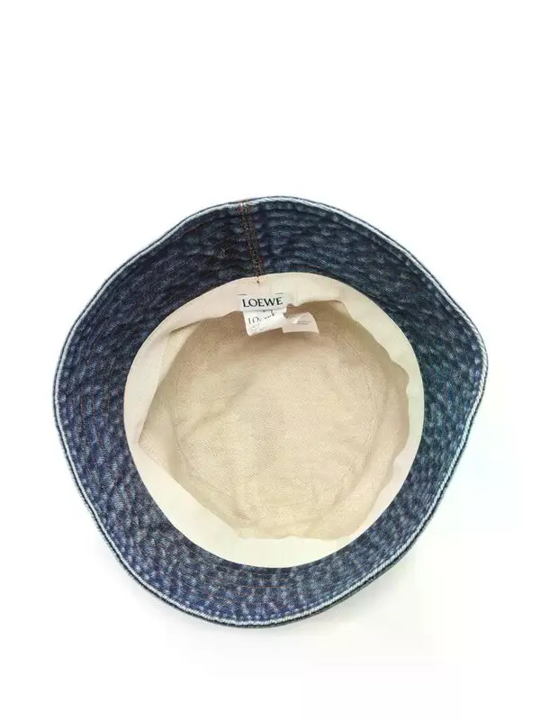 Loewe 2020s Logo-embroidered Denim Bucket Hat