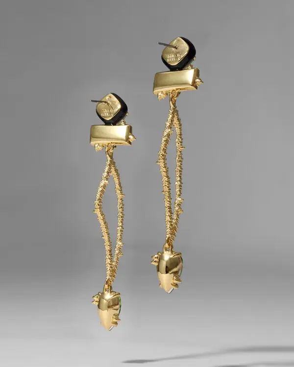 Alexis Bittar Abstract Petal Post Drop Earring - Basil
