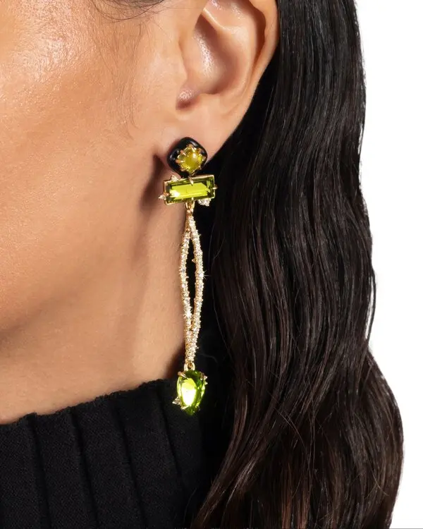 Alexis Bittar Abstract Petal Post Drop Earring - Basil