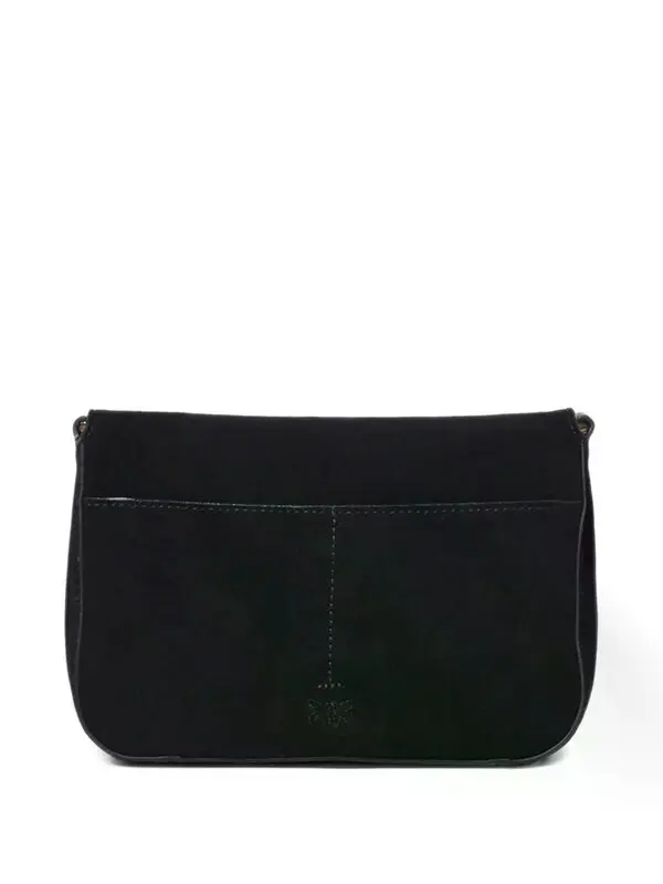 Pinko Mini Love Suede Crossbody Bag - Black