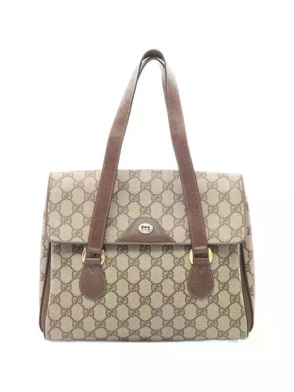 Gucci 2000s Gg Supreme Handbag - Neutrals