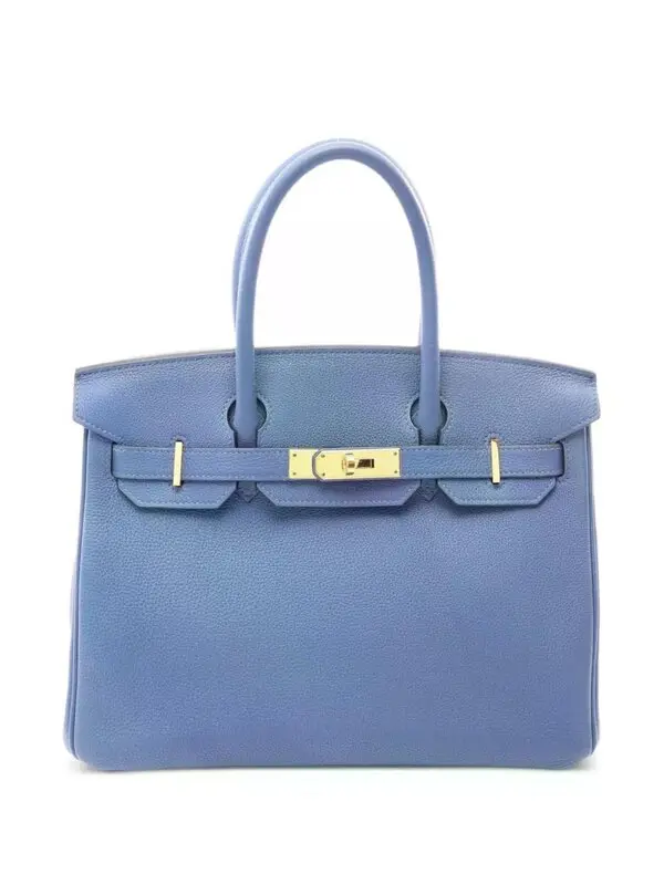 Hermès 2018 Birkin 30 Togo Tote Bag - Blue