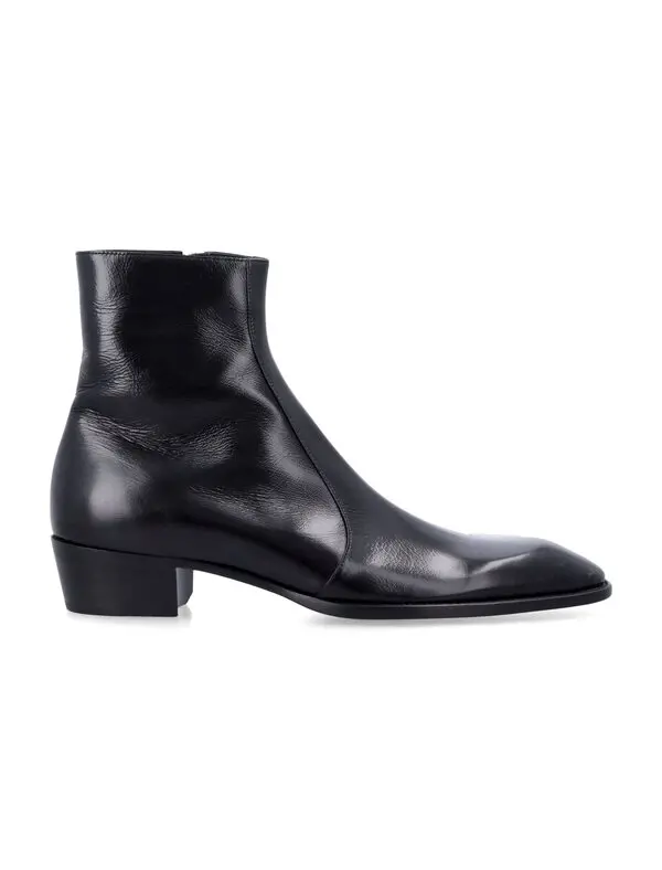 Saint Laurent Leather Ankle Boots