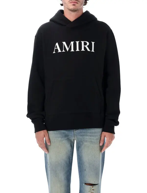 Amiri Logo Pullover Hoodie - Nero