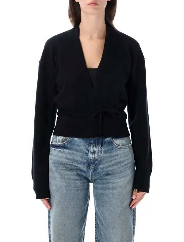 Extreme Cashmere Cashmere Wrap Cardigan - Nero