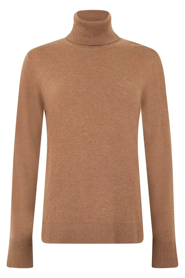 Max Mara High-neck Wool Sweater - Brown