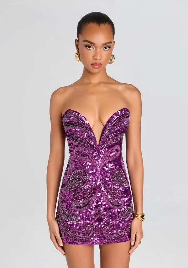 Retrofete Circe Embroidered Dress