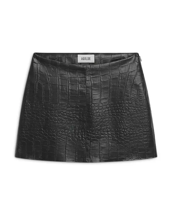 AGOLDE Verica Texture Mini Skirt
