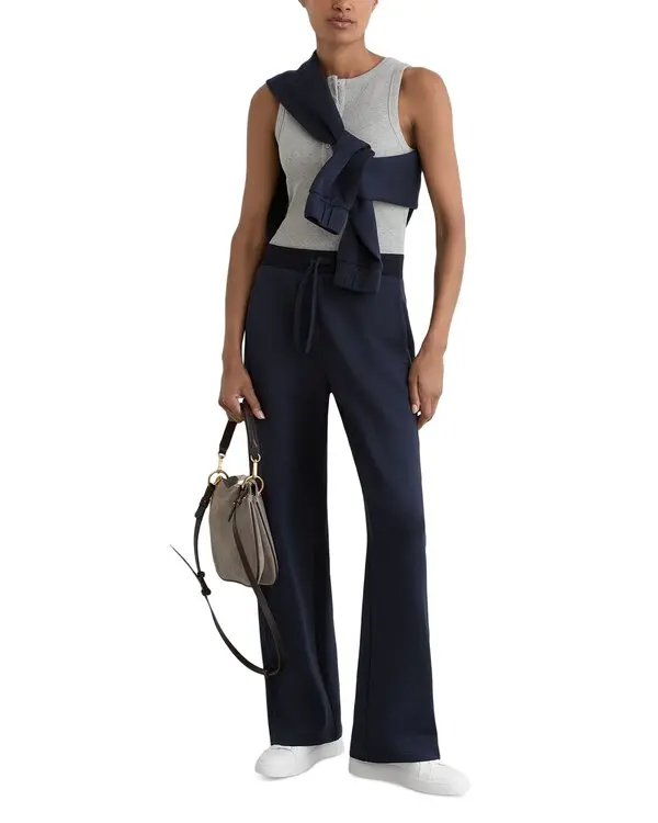 REISS Laney Wide Leg Jogger Pants
