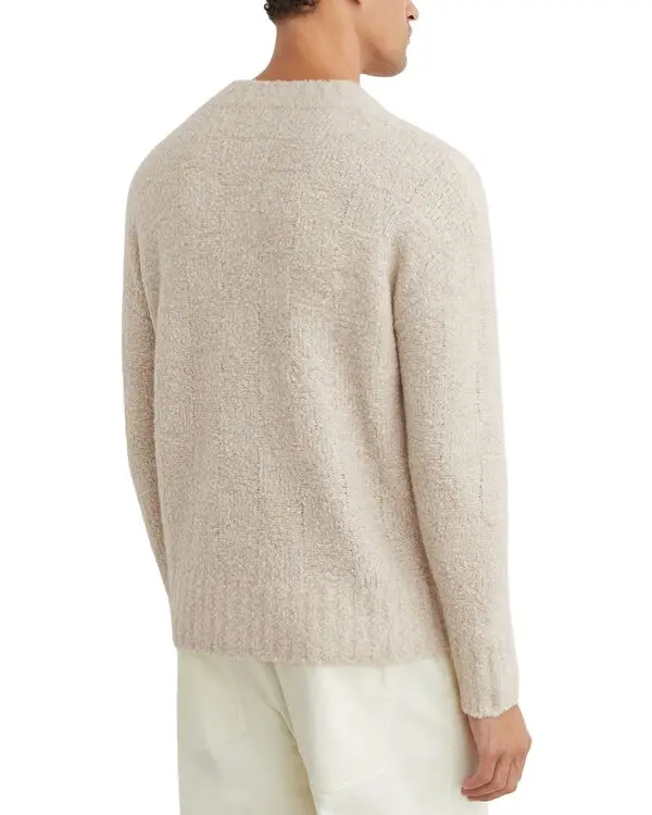 REISS Clarence Wool & Cashmere Boucle Crewneck Sweater
