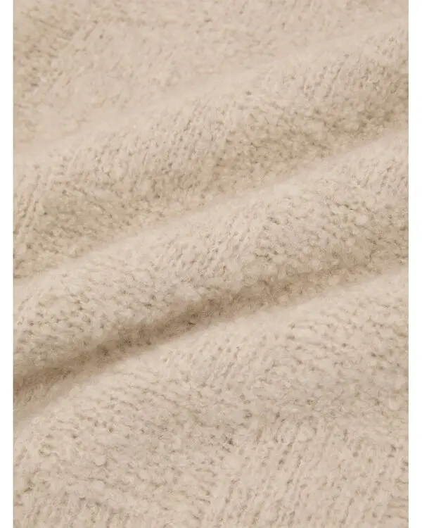 REISS Clarence Wool & Cashmere Boucle Crewneck Sweater