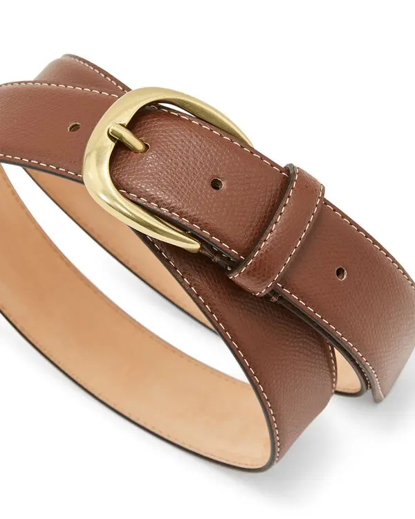 REISS The Pierce Pebble Leather Belt