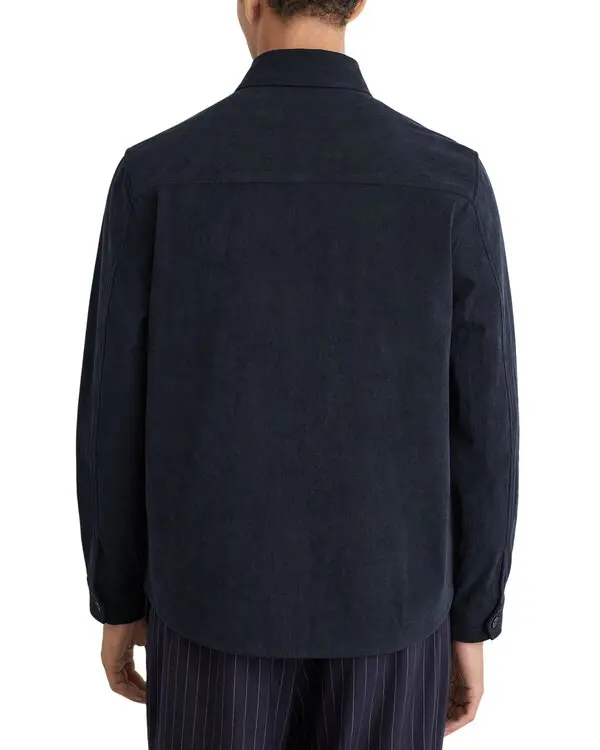 REISS Townie Twin Pocket Corduroy Overshirt - Navy