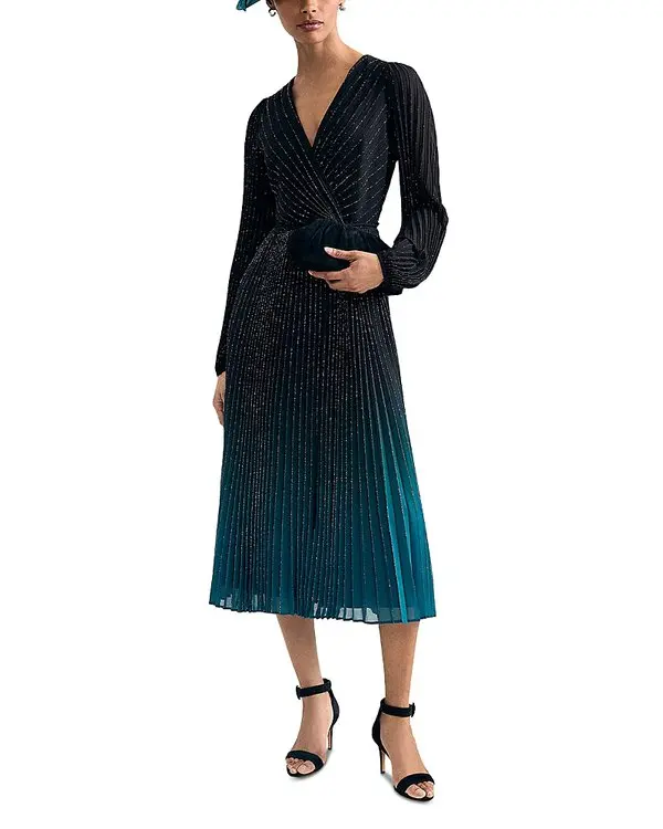 PHASE EIGHT Simara Pleated Midi Dress