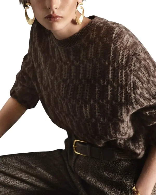 REISS Aubrey Cashmere Blend Crewneck Sweater