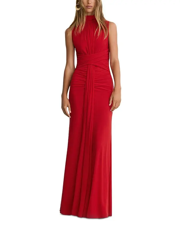 REISS Starla Ruched Maxi Dress