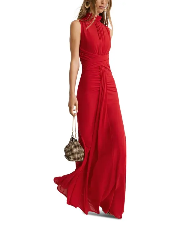 REISS Starla Ruched Maxi Dress