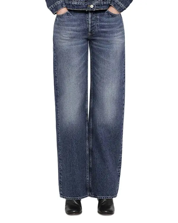 ALLSAINTS Cohen High Rise Straight Jeans