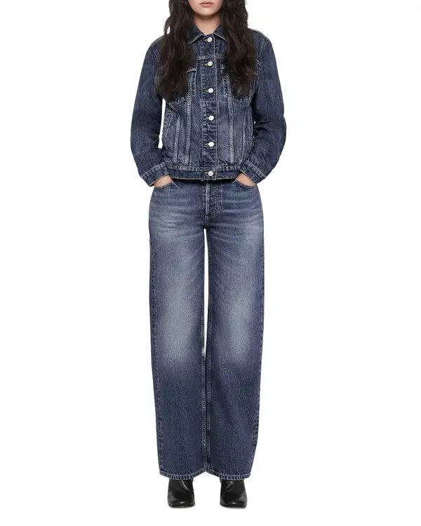 ALLSAINTS Cohen High Rise Straight Jeans