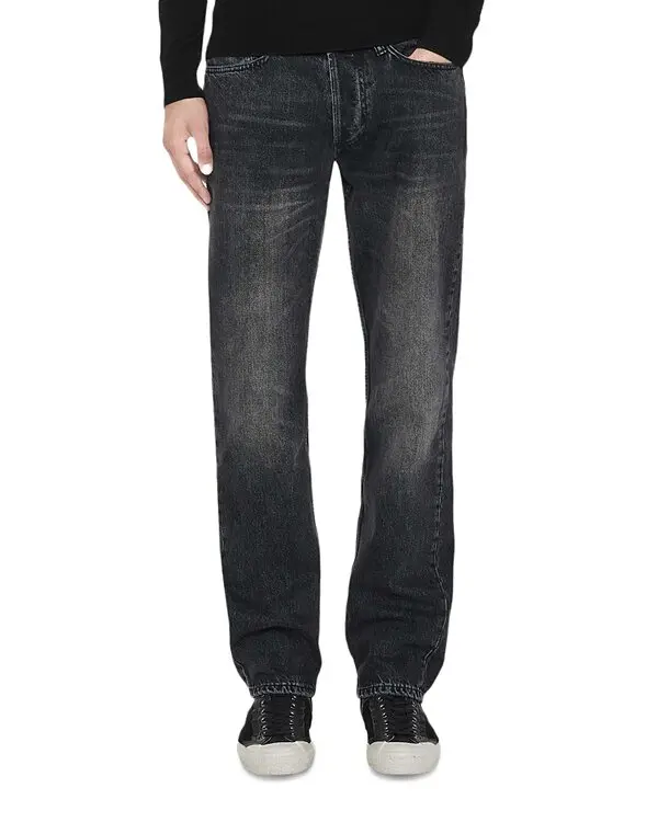ALLSAINTS Cotton Blend Loose Fit Five Pocket Jeans - Washed Black