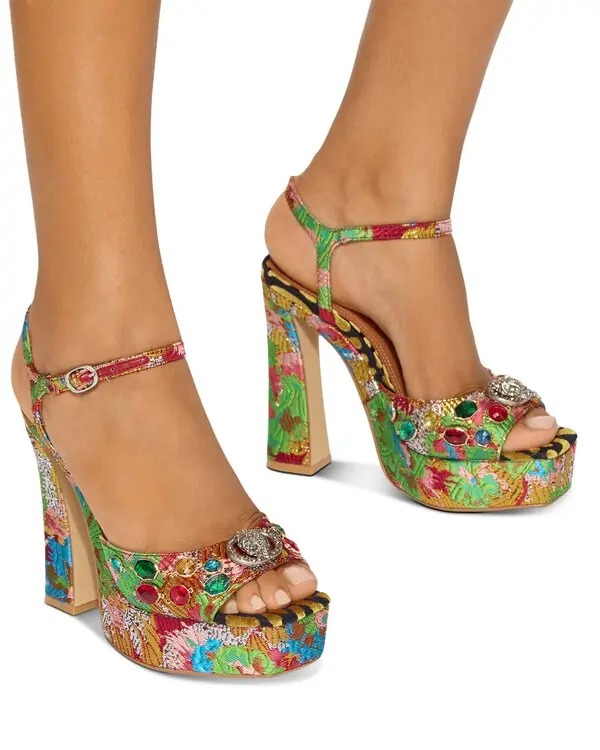 Kurt Geiger Chelsea Platform Peep Toe Sandals